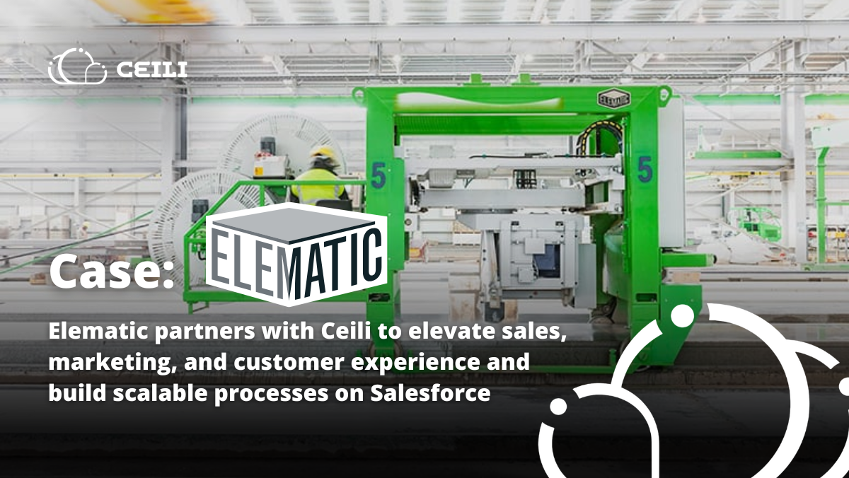 Elematic partners with Ceili to elevate sales, marketing and... - Ceili
